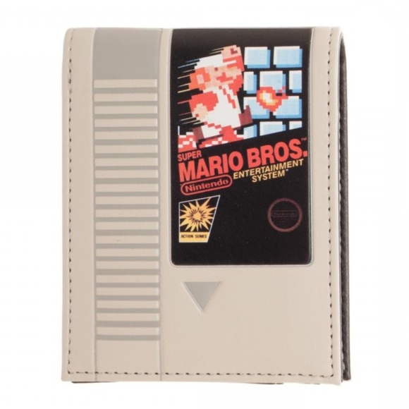 Bioworld | Bags | Super Mario Bros Cartridge Mens Wallet Bifold Nes ...